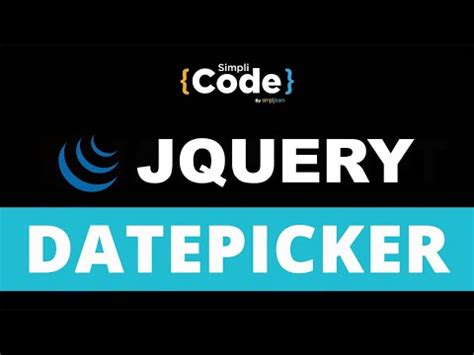 Datepicker In JQuery Datepicker Widget In JQuery JQuery DatePicker