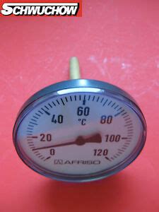 Thermometer d 100mm 100 mm Fühler 1 2 0 120 neu Bimetall