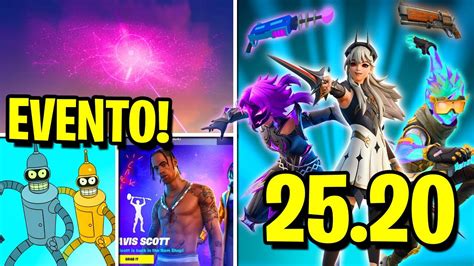 TODO LO NUEVO DE LA ACTUALIZACION 25 20 DE FORTNITE Evento Travis