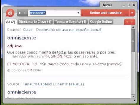 Definición de omnisciente YouTube