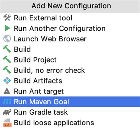 Maven Goals Intellij Idea Documentation
