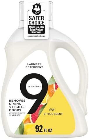 Amazon 9 Elements Natural Laundry Detergent Liquid Soap Citrus