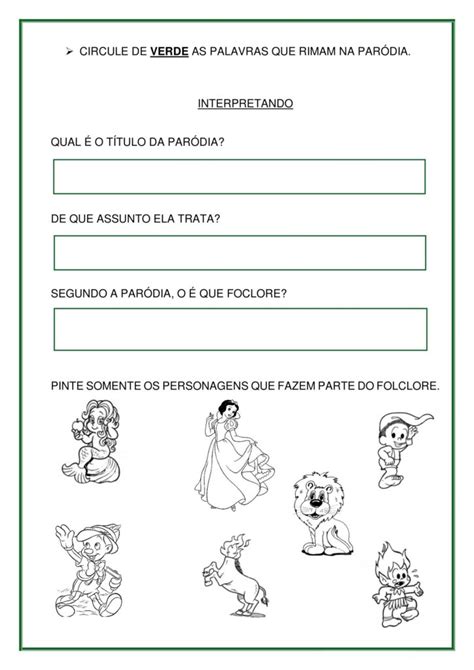 E Ano Atividades Divertidas Sobre Folclore Cuca Super Legal