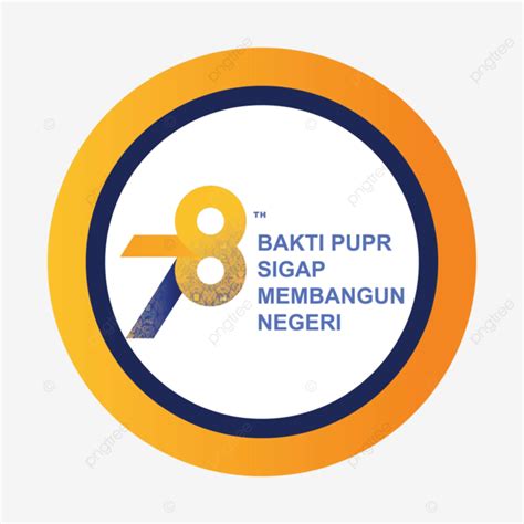 78th Anniversary Pupr Logo 2023 Year Vector Hut 78 Pupr Official Logo