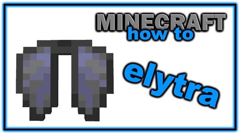 How To Find And Use An Elytra Easy Minecraft Tutorial YouTube