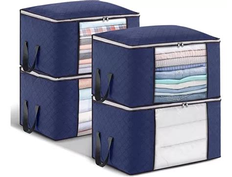 Bolsa De Almacenamiento Para Edredón Ropa Plegable Caja 4pzs Meses