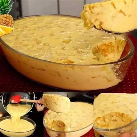 Receita de sobremesa de abacaxi facil e simples Receitas de mamãe