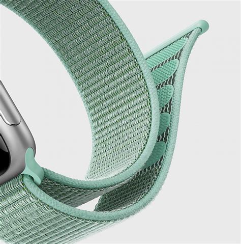 Microsonic Apple Watch Series 7 45mm Hasırlı Kordon Woven Sport Loop