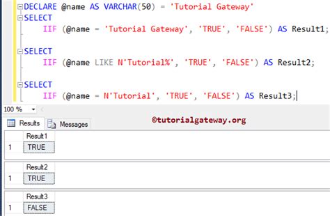 Sql Iif Function