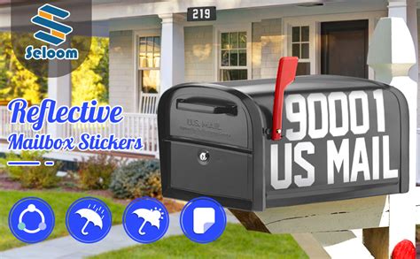 Amazon Seloom Pcs Reflective Mailbox Numbers And Letters