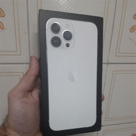 CAIXA VAZIA IPHONE 13 PRO MAX PRATA 128GB ORIGINAL CHAVE E MANUAL