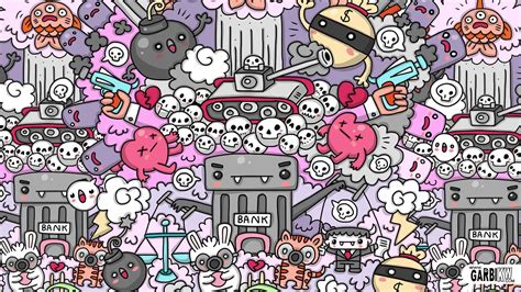 Cute Doodle Art Wallpaper