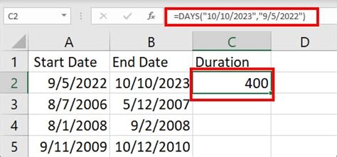 How To Subtract Dates In Excel