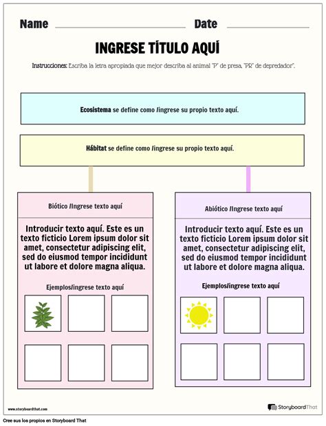 Hojas de Trabajo de Ecosistemas Para Niños Plantillas Para Imprimir Gratis