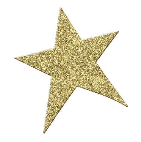 Gold Glitter Star PNG File PNG Mart