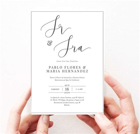 Invitaciones De Boda En Espanol Texto