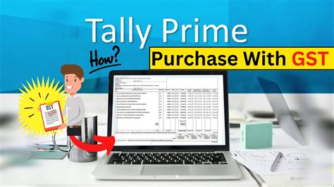 Purchase Entry With GST In Tally Prime Purchase Bill Entry With