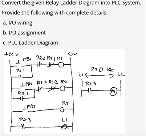 instruction i construct a plc ladder diagram using ch