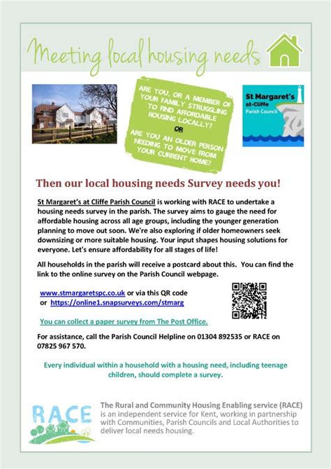 St Margaret S At Cliffe Parish Council Community Housing Survey