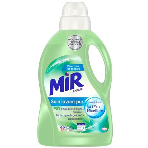 Mir Lessive Liquide Soin Pur Le Bidon D 1 44L