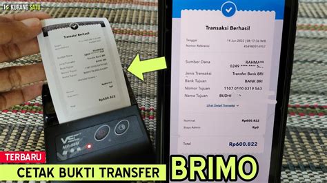 Cara Cetak Struk Bukti Transfer BRI Mobile Terbaru YouTube