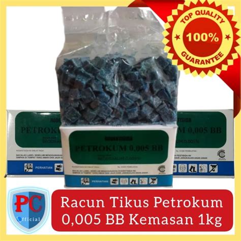 Jual Racun Tikus Petrokum 0 005 BB Kemasan 1 Kg Shopee Indonesia