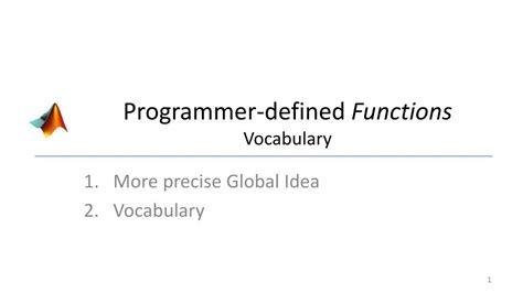 ppt programmer defined functions vocabulary powerpoint presentation free download id 2593206