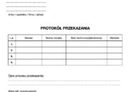 Protok Przekazania Wz R Wzory Pisma Pl