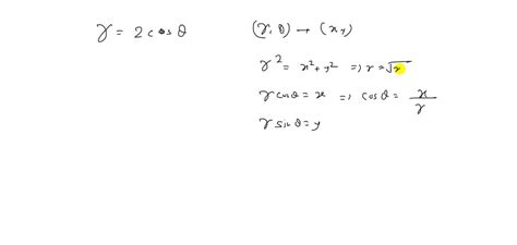 solved convert the equations given in polar coordinates to rectangular coordinates r 2 cosθ