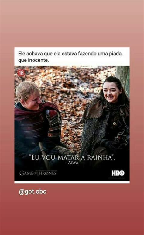 Genteee Isso Um Arya Que Vai Matar A Cersei Game Of Thrones Br Amino