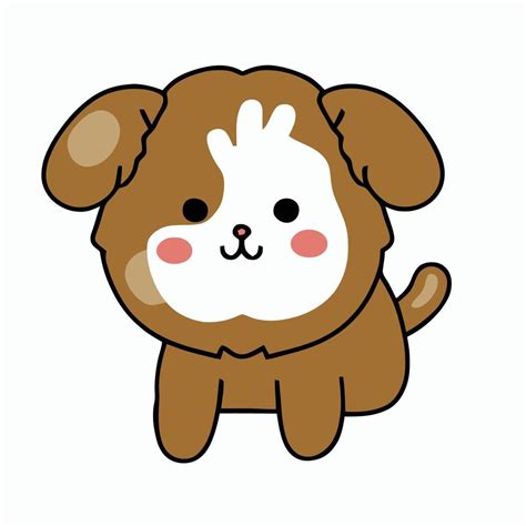 Ilustraci N De Perro Lindo Perro Kawaii Chibi Estilo De Dibujo