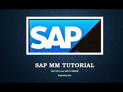 SAP MM How To Find User Exit For Material Management In SAP YouTube