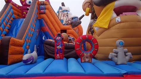 Bouncy Castle On Blackpool Pier Edge YouTube