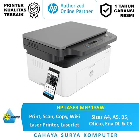 Hp Laser Mfp W Print Scan Copy Mono Wireless Lazada Indonesia