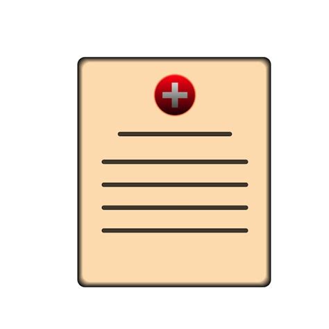 Icono De Informe M Dico Vector Premium