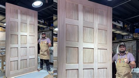 Como Hacer Una Puerta De Madera Grande Parte Youtube