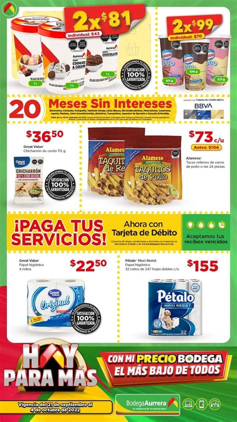 Folleto Bodega Aurrerá Hay para Más Precio Bodega 21 de septiembre al 4