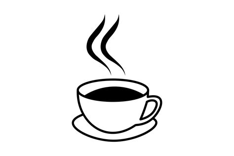 Black And White Logo Coffee Bean Graphic By Djanistudio Creative