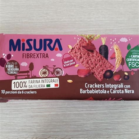 Misura Crackers Integrali Con Barbabietola E Carota Nera Fibraextra