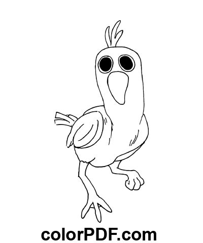 Opila Bird From Garten Of Banban Coloring Pages And Books In PDF