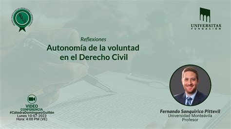 Reflexiones en torno a autonomía de la voluntad en el Derecho Civil