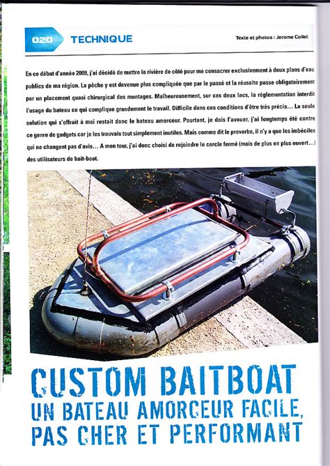 Construction D Un Bateau Amorceur