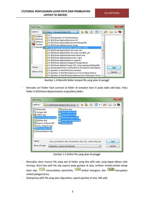Tutorial Penyusunan Layer Peta Pembuatan Layout Di Arcgis PDF