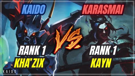 Rank 1 Kha Zix The Best Kha Zix Vs Karasmai The Rank 1 Kayn Kaido W