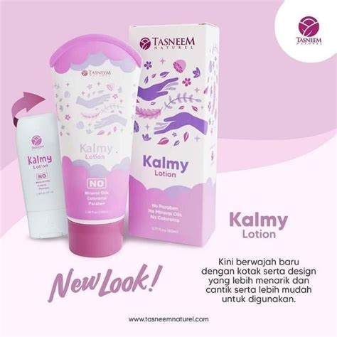 Lotion Kalmy Tasneem Naturel 100 Organik Kulit Normal Sensitif