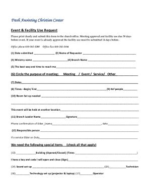 Event Approval Form Templates Pdffiller