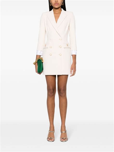 Elisabetta Franchi Double Breasted Blazer Dress Farfetch