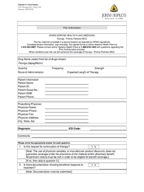 Fillable Online Pharmacy Non Formulary Exception Prior Authorization