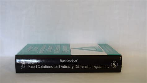 Handbook Of Exact Solutions For Ordinary Differential Equations By