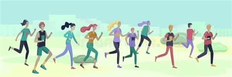 Sprint De Funcionamiento De La Raza Del Deporte Del Marat N De La Gente